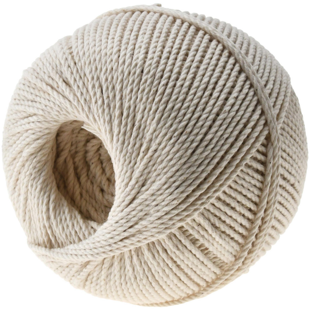 Made in USA - Cable-Cord Twine: #18 Twine Dia, Cotton, Natural Color ...