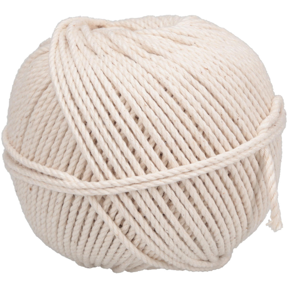 Made in USA - Cable-Cord Twine: #30 Twine Dia, Cotton, Natural Color ...