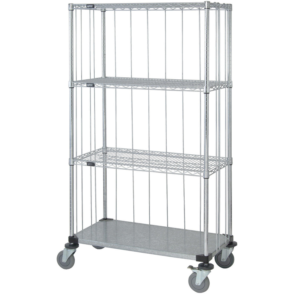 Quantum Storage - Wire Shelving: Shelving Type: Mobile Enclosure Cart ...
