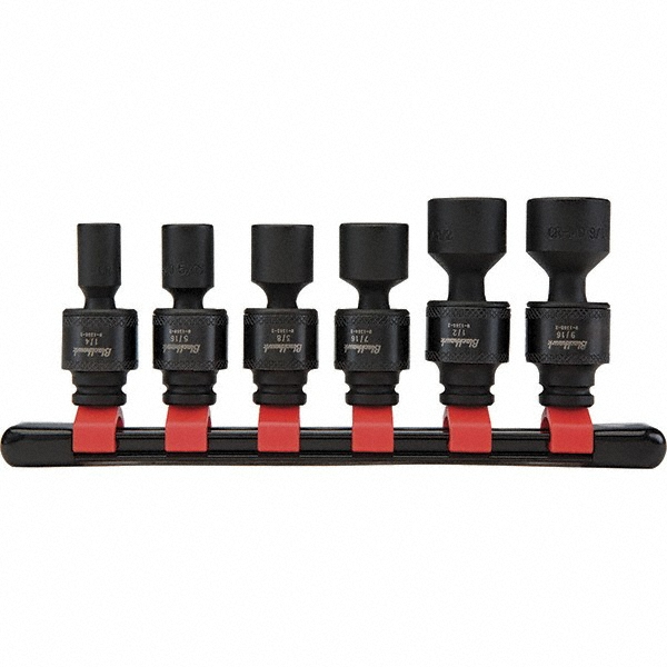Blackhawk™ by Proto® - Socket Set: Deep Impact Standard, 6 Pc, 1/4 ...