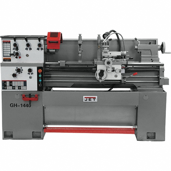 Jet - 14" x 40" Bench Lathe: Geared Head, 3 hp, 230 V | MSC Direct