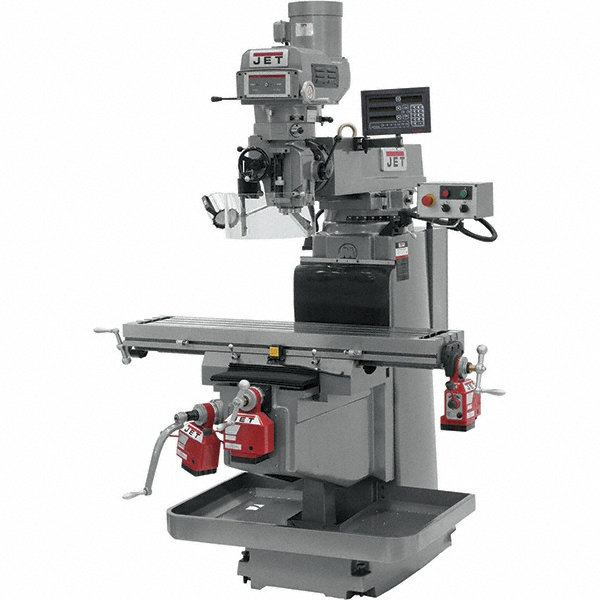 Jet - 54" x 12" Knee Milling Machine: 5 hp, Electronic Variable Speed ...
