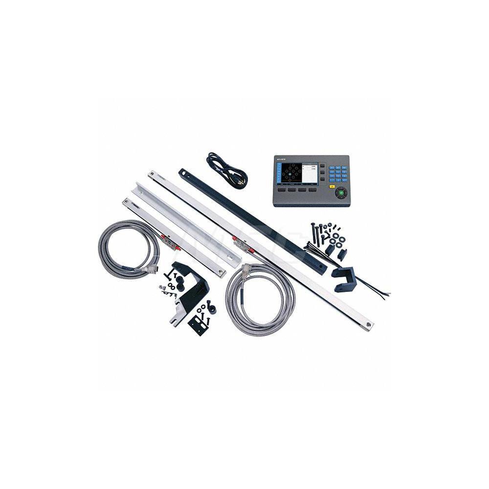 Acu-Rite - Milling DRO System: 3 Axes, Glass Scale, 35" X-Axis Travel ...
