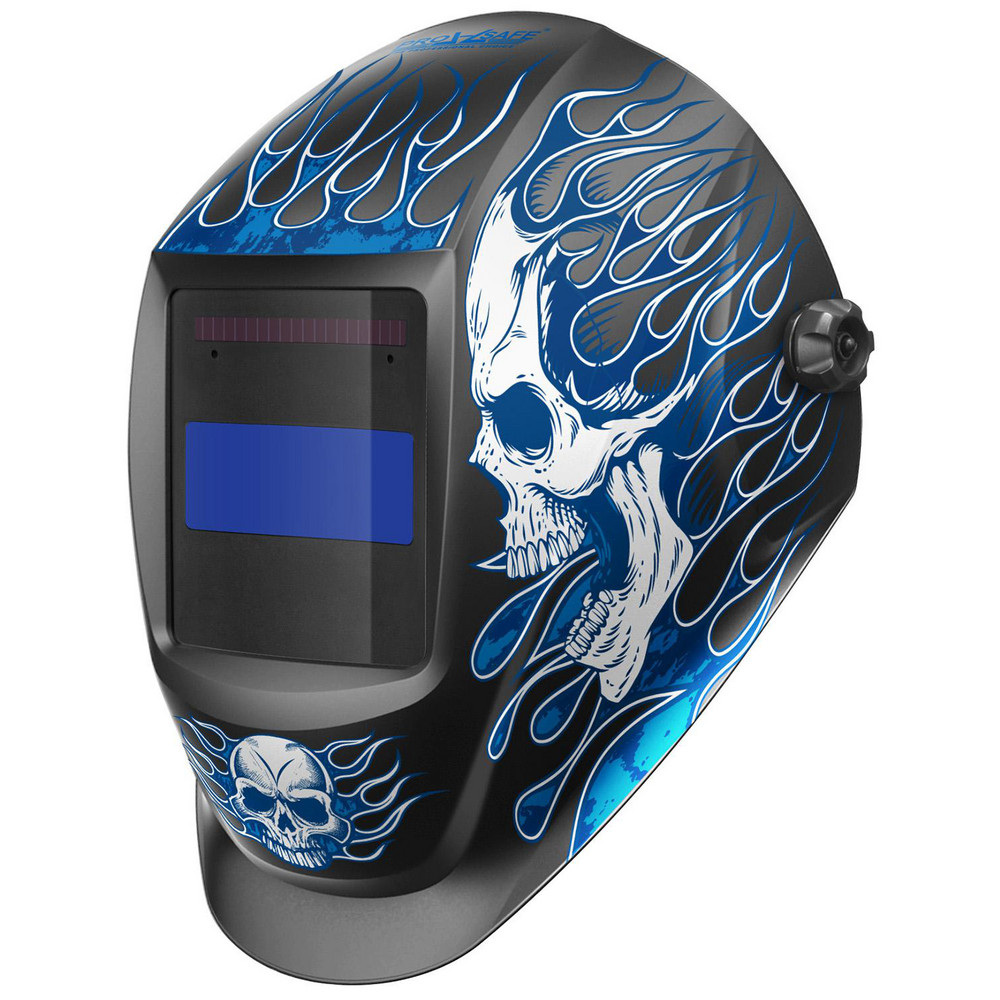 PRO-SAFE - Welding Helmet: Blue, Nylon, Shade 10 - 46089397 - MSC ...