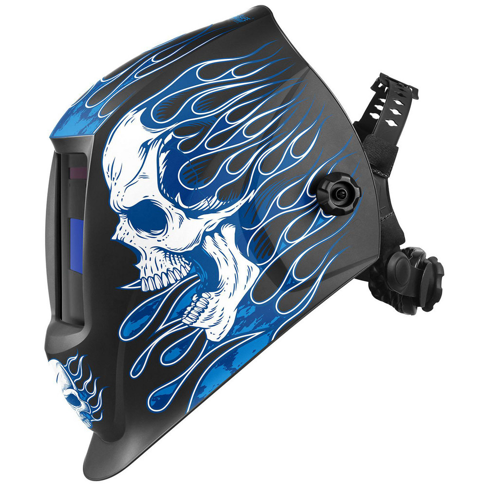 PRO-SAFE - Welding Helmet: Blue, Nylon, Shade 10 - 46089397 - MSC ...