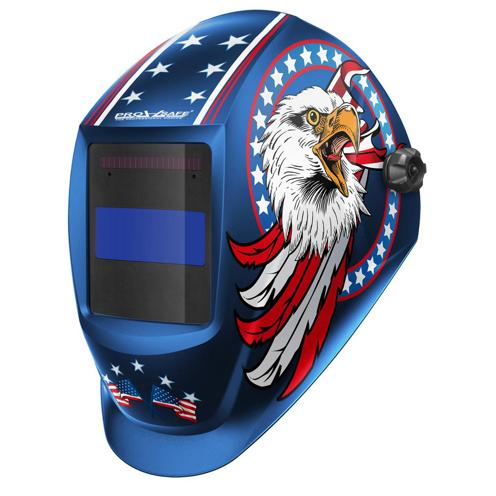 PRO-SAFE - Welding Helmet: Blue, Nylon, Shade 10 | MSC Direct