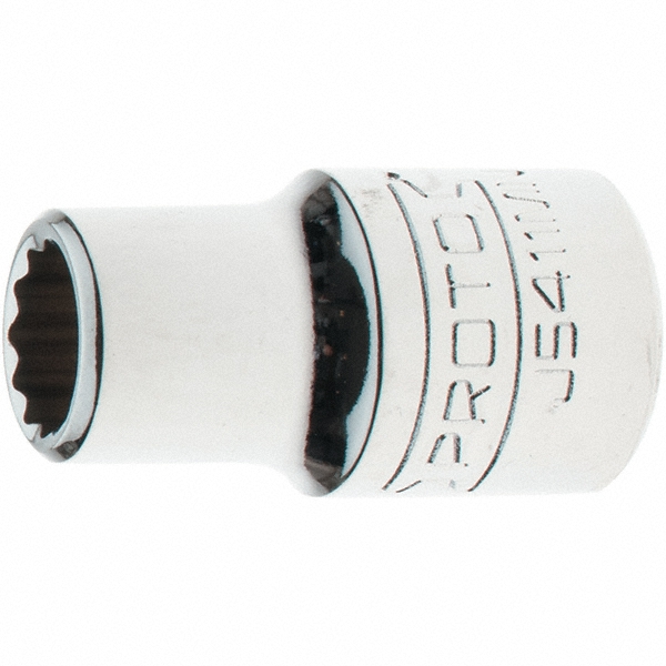Proto - Standard Hand Socket: 1/2" Drive, 11.00 mm Socket, 12-Point ...