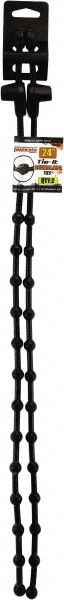 Erickson Manufacturing - Reusable Cable Tie: 24" Long, Black, Rubber ...