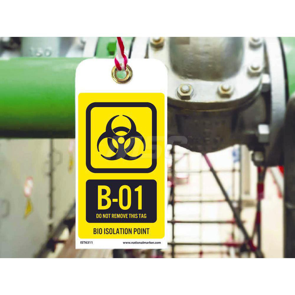 AccuformNMC - Energy Isolation Tag: Rectangle, 6" High, 3" Wide ...