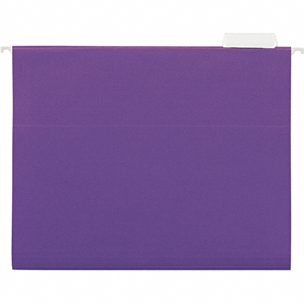Universal One - Hanging File Folder: Letter, Violet, 25/Pack | MSC Direct