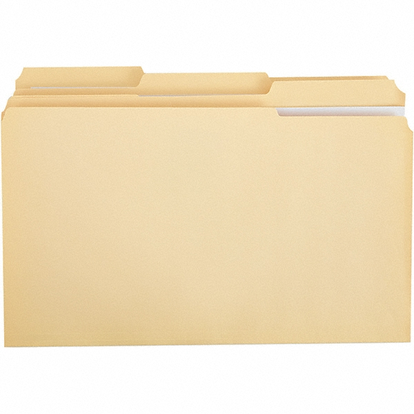 UNIVERSAL - File Folders with Top Tab: Legal, Manila, 100/Pack | MSC Direct