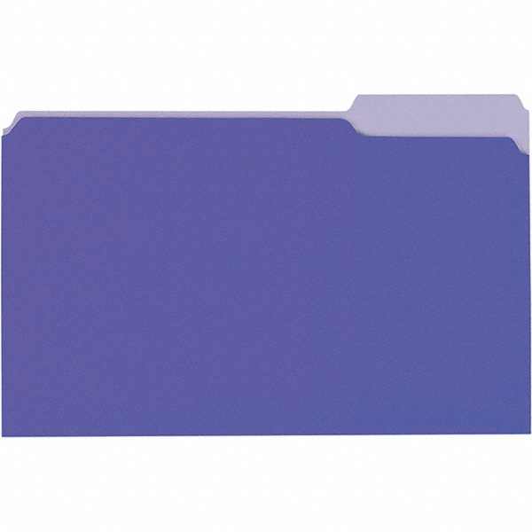Universal One - File Folders with Top Tab: Legal, Violet, 100/Pack ...