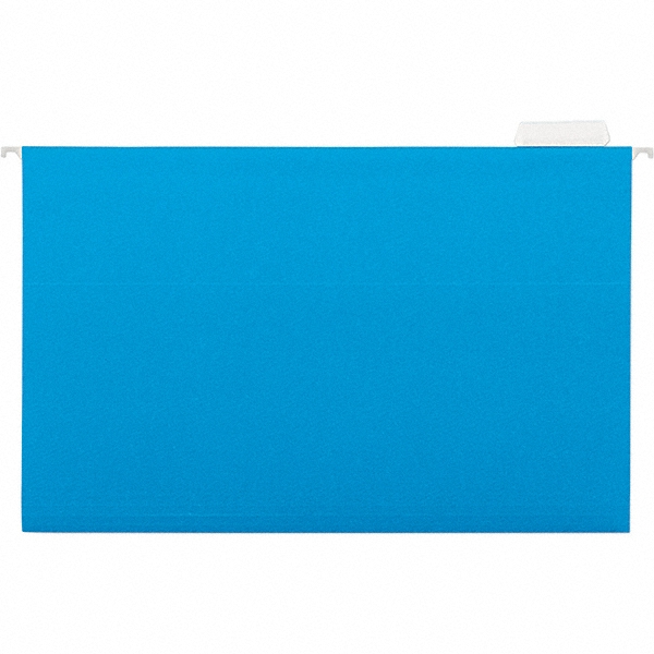 Universal One - Hanging File Folder: Legal, Blue, 25/Pack | MSC Direct