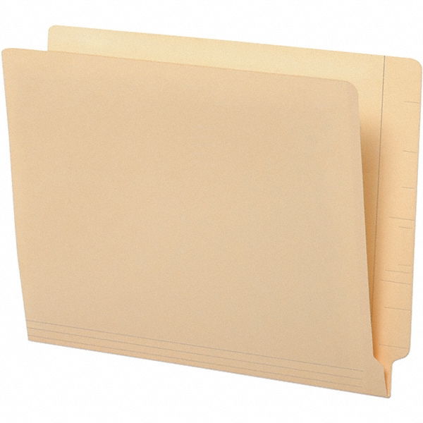UNIVERSAL - File Folders with End Tab: Letter, Manila, 100/Pack | MSC ...