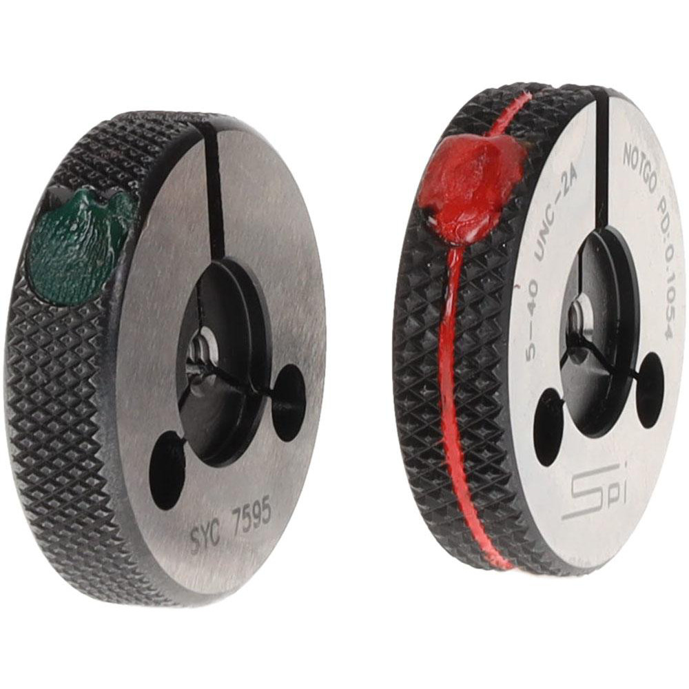 SPI - Threaded Ring Gage: #5-40 Thread, Class 2A, Go & No Go | MSC Direct