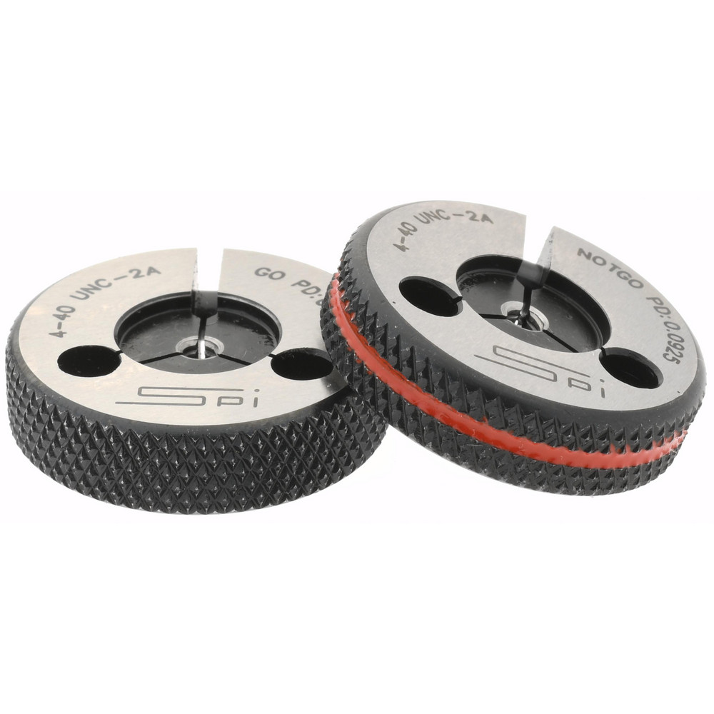SPI - Threaded Ring Gage: #4-40 Thread, Class 2A, Go & No Go - 46553715 ...
