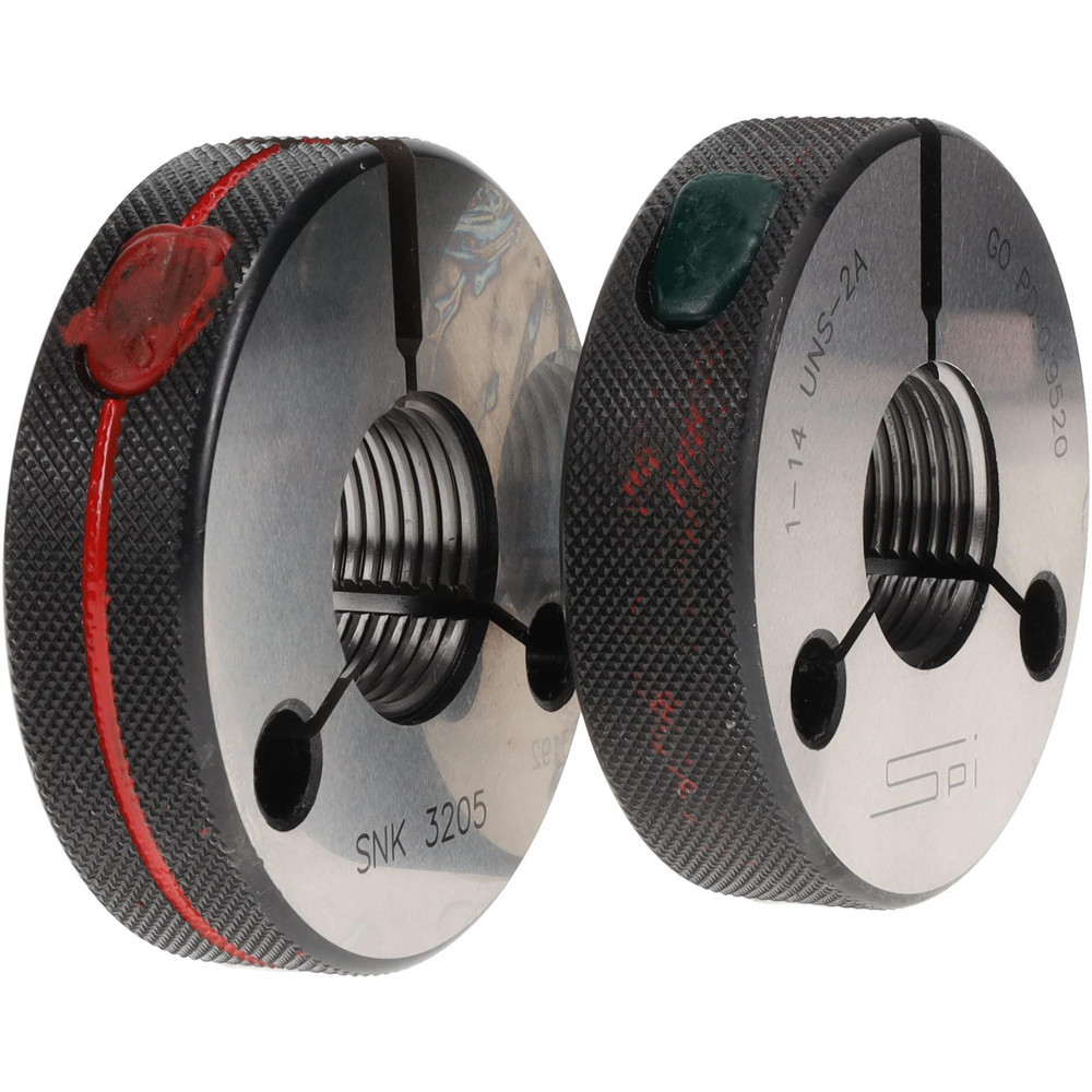 SPI - Threaded Ring Gage: 1-14 Thread, Class 2A, Go & No Go | MSC Direct