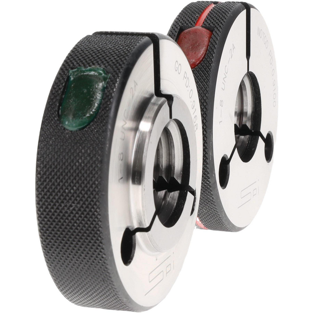 SPI - Threaded Ring Gage: 1-8 Thread, Class 2A, Go & No Go | MSC Direct