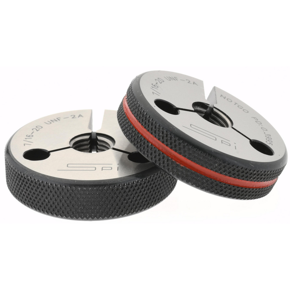 SPI - Threaded Ring Gage: 7/16-20 Thread, Class 2A, Go & No Go - 46554036 - MSC Industrial Supply