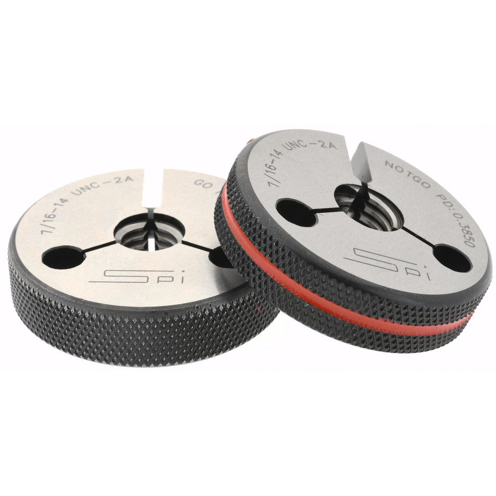 SPI - Threaded Ring Gage: 7/16-14 Thread, Class 2A, Go & No Go | MSC Direct