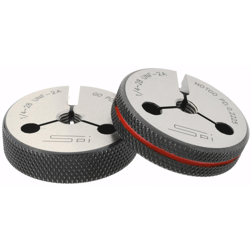 SPI - Threaded Ring Gage: 1/4-28 Thread, Class 2A, Go & No Go | MSC Direct