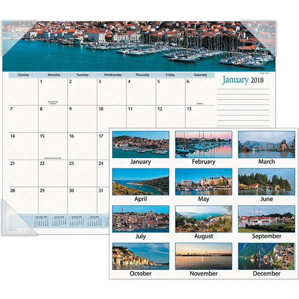 AT-A-GLANCE - 12 Sheet, 22 x 17", Desk Pad Calendar - 46621983 - MSC ...