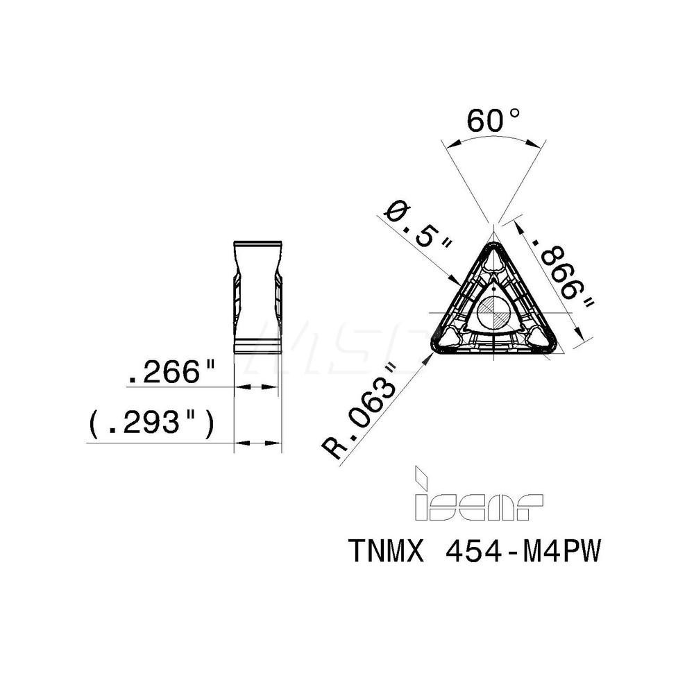 Iscar - Turning Insert: TNMX454-M4PW IC8250, Carbide | MSC Direct