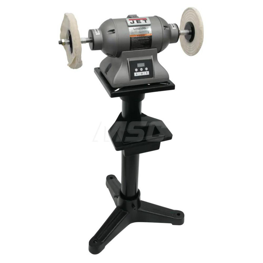 Jet - Bench Buffer: 8" Wheel Dia, 5/8" Arbor Hole Dia, 1 hp | MSC Direct