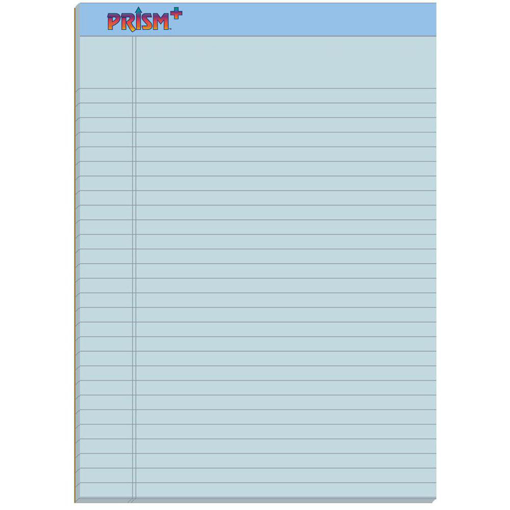 TOPS - Writing Pad: 50 Sheets, 8-1/2 x 11-3/4" Sheet, Legal Ruled, Blue ...