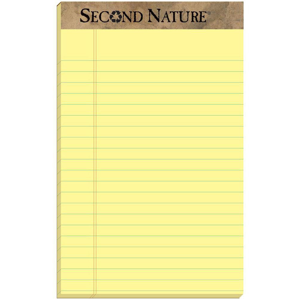 TOPS - Writing Pad: 50 Sheets, 5 x 8" Sheet, Narrow Ruled, Yellow Paper ...