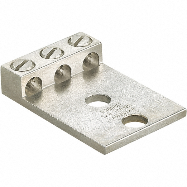 Panduit - Square Ring Terminal: Non-Insulated, 6 AWG, Lug Connection ...