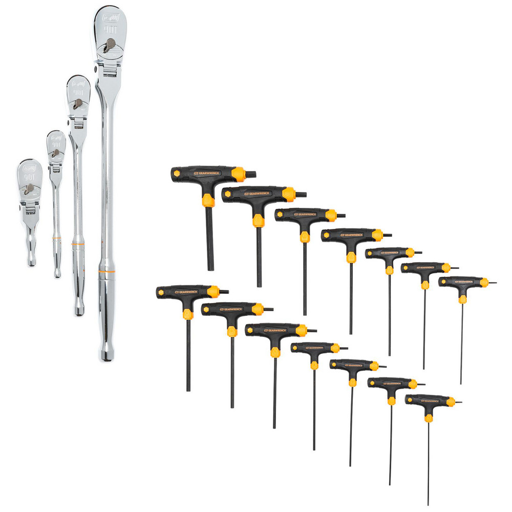 GEARWRENCH - Ratchet Sets: Drive Size (Inch): 1/2, 1/4, 3/8; Overall ...