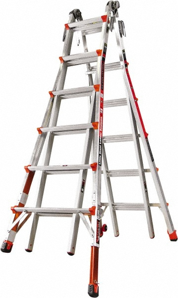 Little Giant Ladder - Multi-Position Ladder: Aluminum, 300 lb Capacity ...