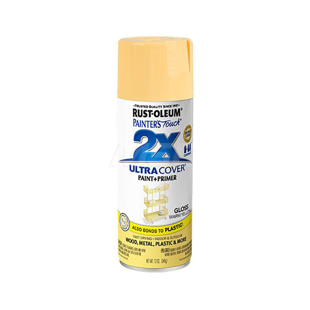 Rust-Oleum - Warm Yellow, Gloss, Enamel Spray Paint - 46976098 - MSC ...