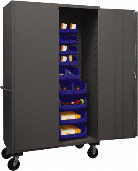 Durham - Steel Mobile & Bin Cabinet: 48" Wide, 24" Deep, 81" High | MSC ...