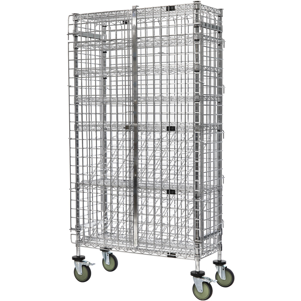 Quantum Storage - Wire Shelving: Shelving Type: Mobile Enclosure Cart ...