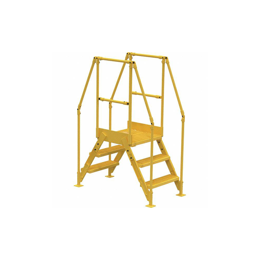 Vestil - 3-Step Steel Crossover Bridge: 500 lb Capacity, 23-1/2 ...