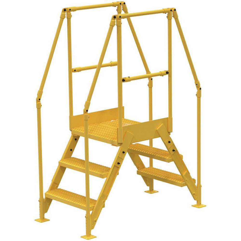 Vestil - 3-Step Steel Crossover Bridge: 500 lb Capacity, 23-1/2 ...