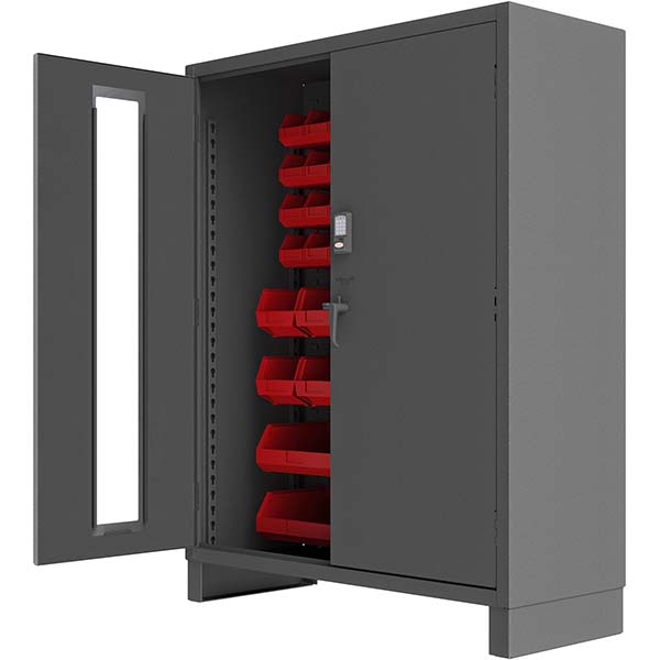 Durham - Steel Access Control & Bin Cabinet: 60" Wide, 24" Deep, 78 ...