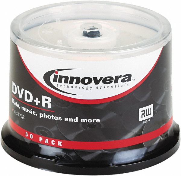 innovera - Office Machine Supplies: DVD+R Discs, Silver, 50 per Pack ...