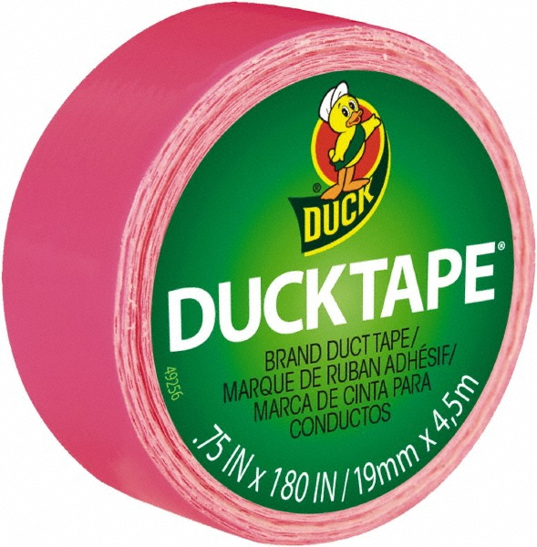 Duck - 5 Yd x 3/4" x 9 mil Pink Vinyl Duct Tape - 47033675 - MSC ...