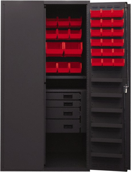 Durham - 2 Shelf 58 Bin Storage Cabinet - 47057534 - MSC Industrial Supply