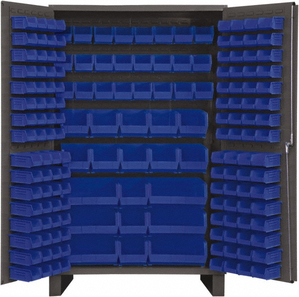 Durham - Steel Bin Cabinet: 48" Wide, 24" Deep, 78" High | MSC Direct