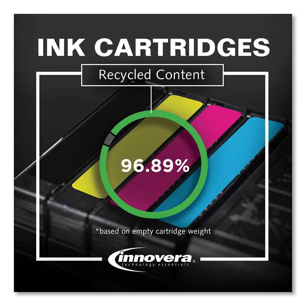 innovera - Office Machine Supplies: Remanufactured Black Ink, Black, 1 ...