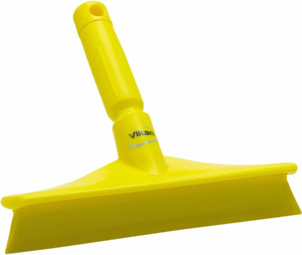 Vikan - Ultra Hygiene Table Squeegee w/Mini Handle, 9.6", Yellow | MSC Direct