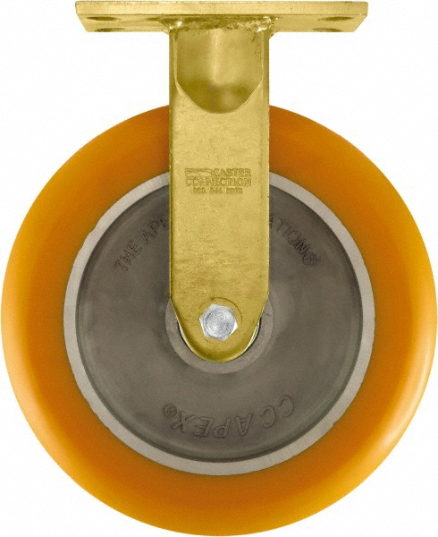 Caster Connection - Rigid Top Plate Caster: Polyurethane on Aluminum ...