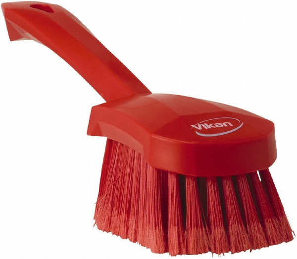 Vikan - Washing Brush with short handle, 10.6", Soft/split, Red | MSC ...