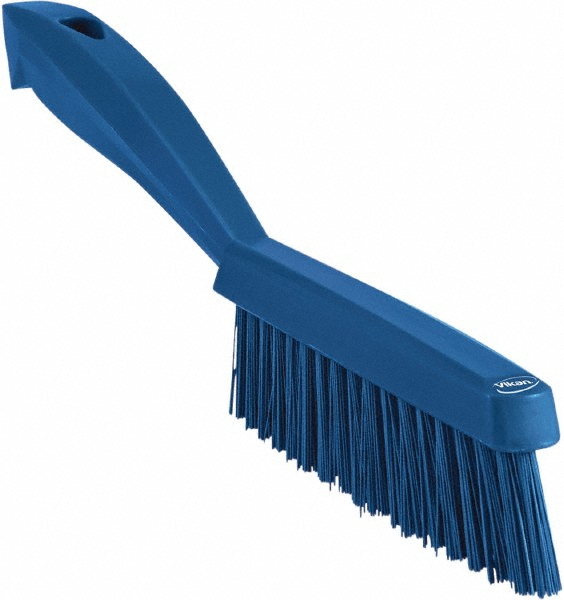 Vikan - Narrow Hand Brush with short handle, 11.8", Extra stiff, Blue ...