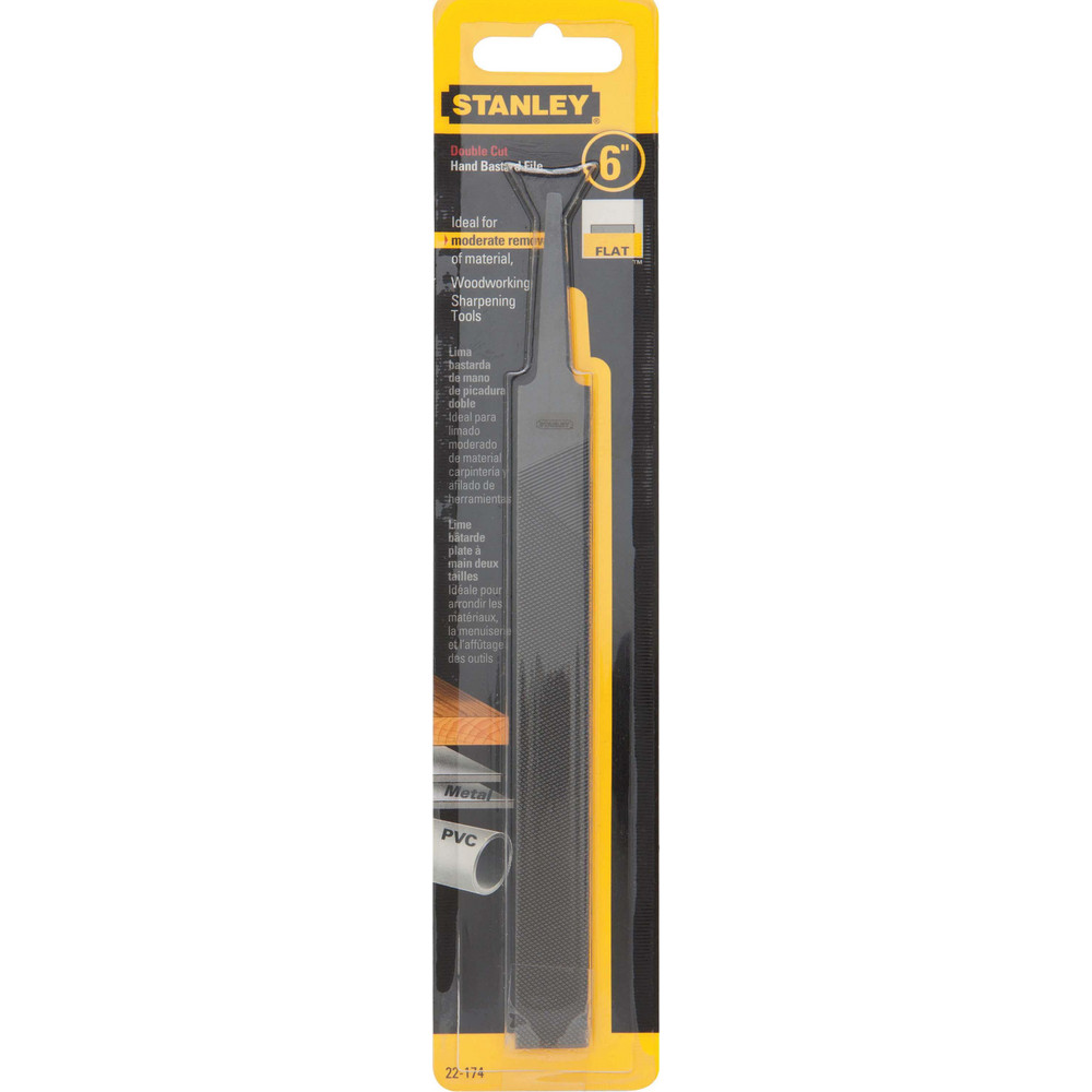 Stanley - American-Pattern File: 6" Length, Flat, Double | MSC Direct
