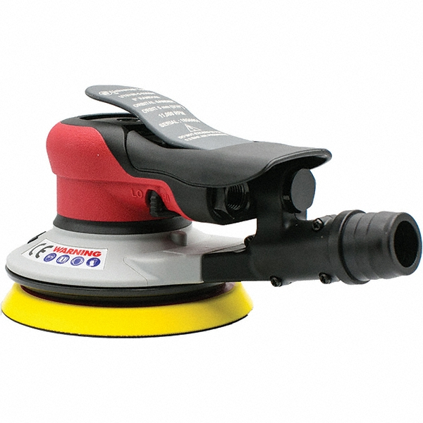 Universal Tool - Air Orbital Sander: Round, 5" Pad, 12,000 OPM | MSC Direct